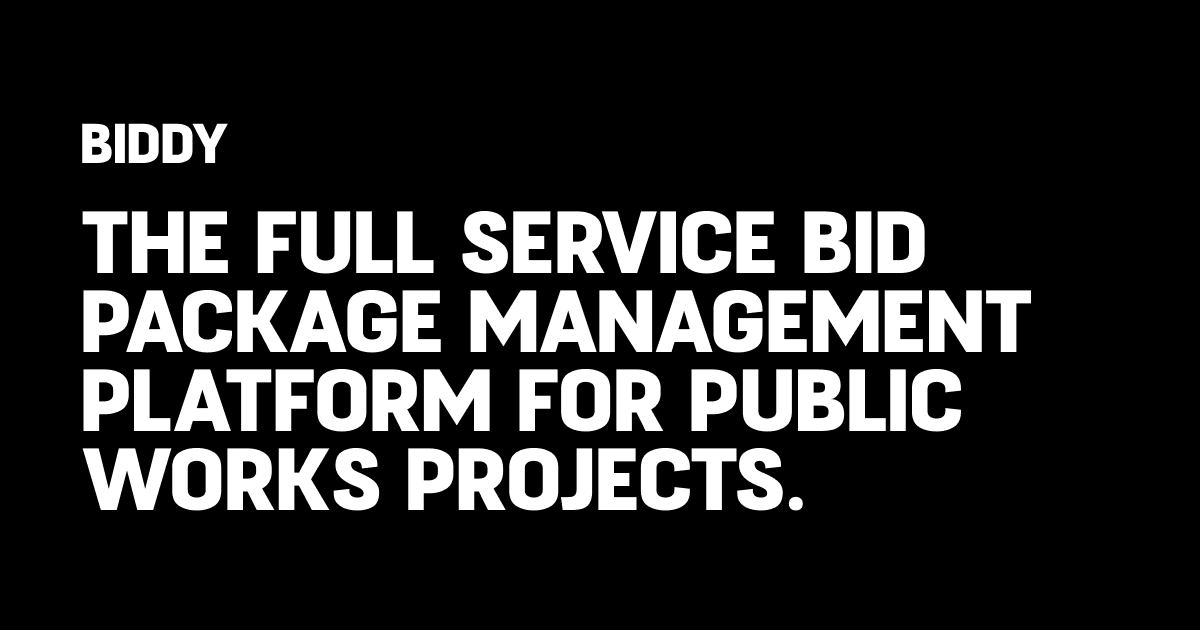 Biddy - Bid Packages and Project Information | Biddy
